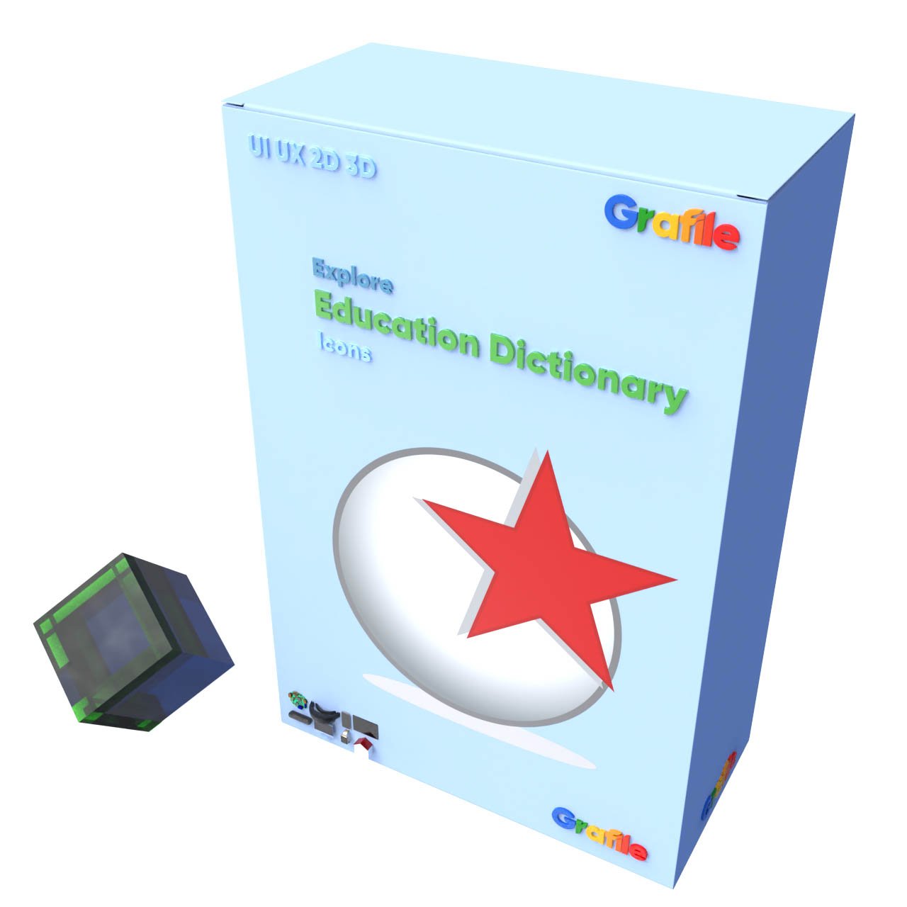 Grafile Explore Education Dictionary Icons