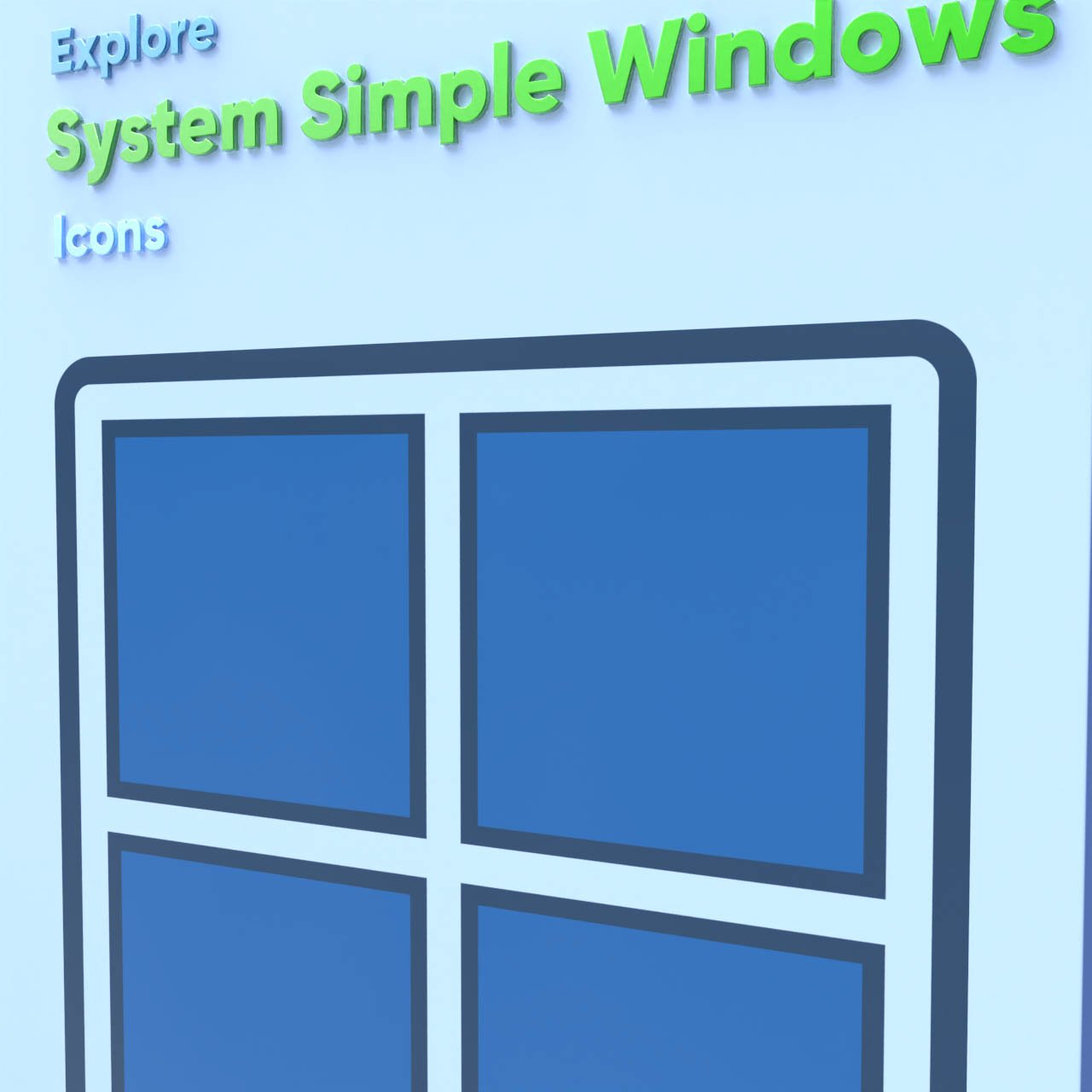 Grafile Explore System Simple Windows Icons