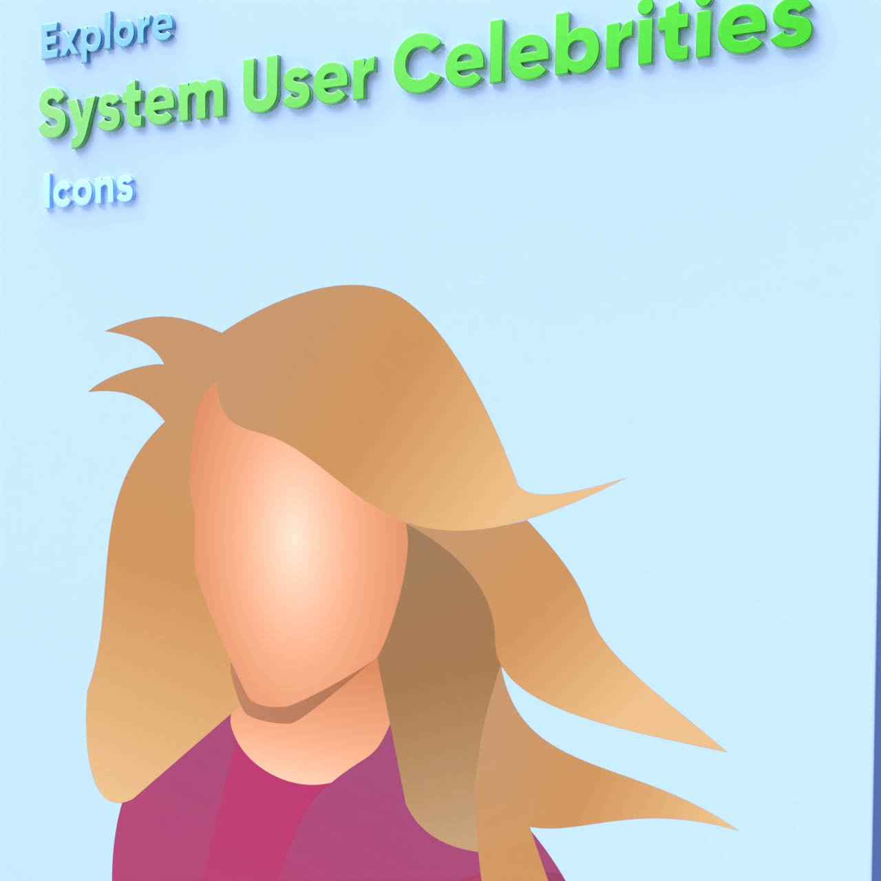 Grafile Explore System User Celebrities Icons