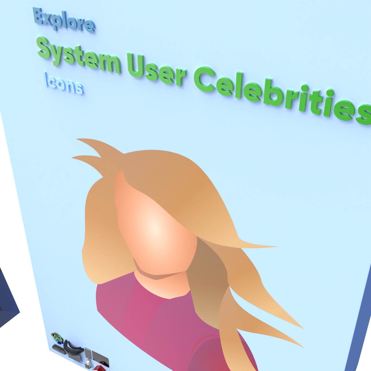 Grafile Explore System User Celebrities Icons