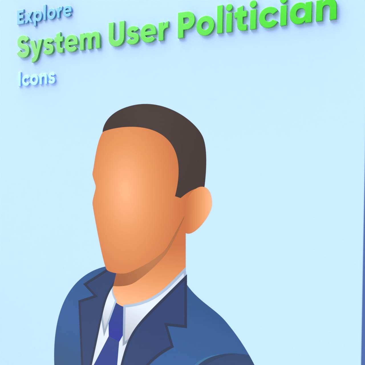 Grafile Explore System User Politician Icons